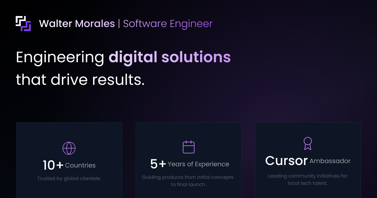Cursor Meetup - 01 | Walter Morales